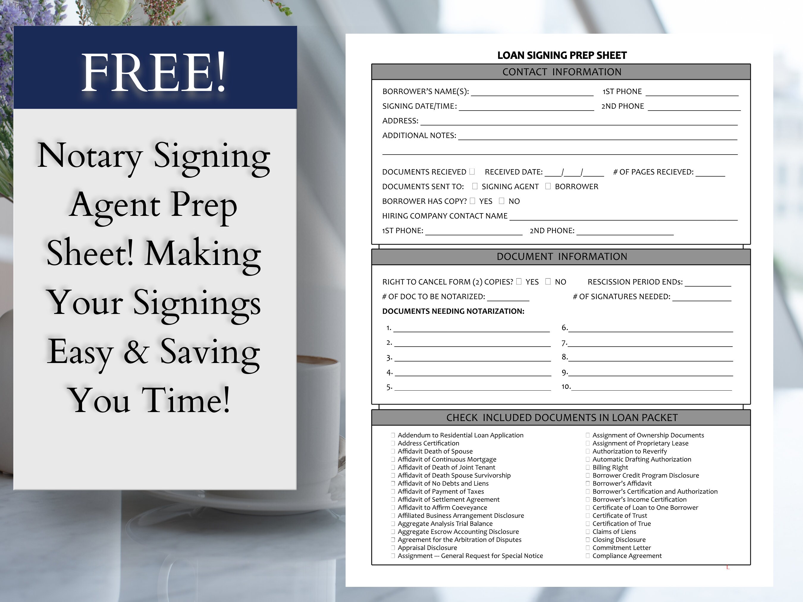 Notary Public Marketing Flyer Template: Mobile Notary Signing Agent ...