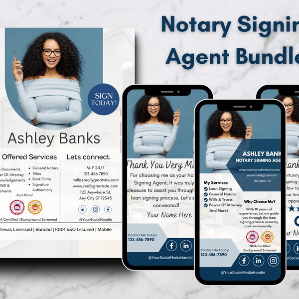 Notary Business Card - Etsy