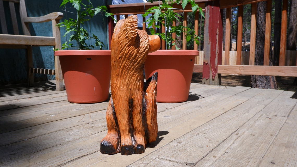 Wood Carved Fox Chainsaw Art - Etsy