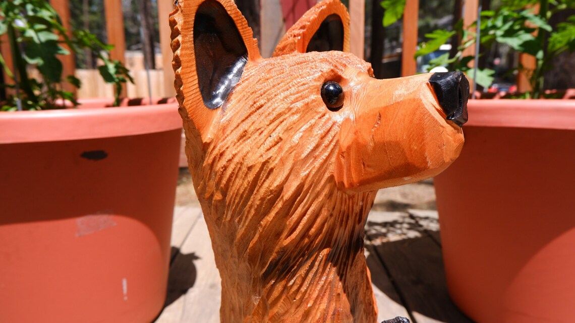 Wood Carved Fox Chainsaw Art - Etsy