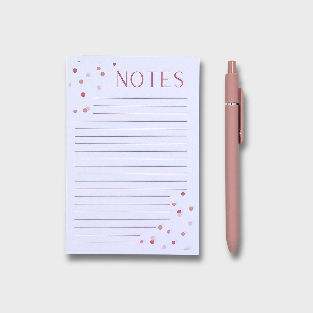 Red Confetti Note Pad - Etsy