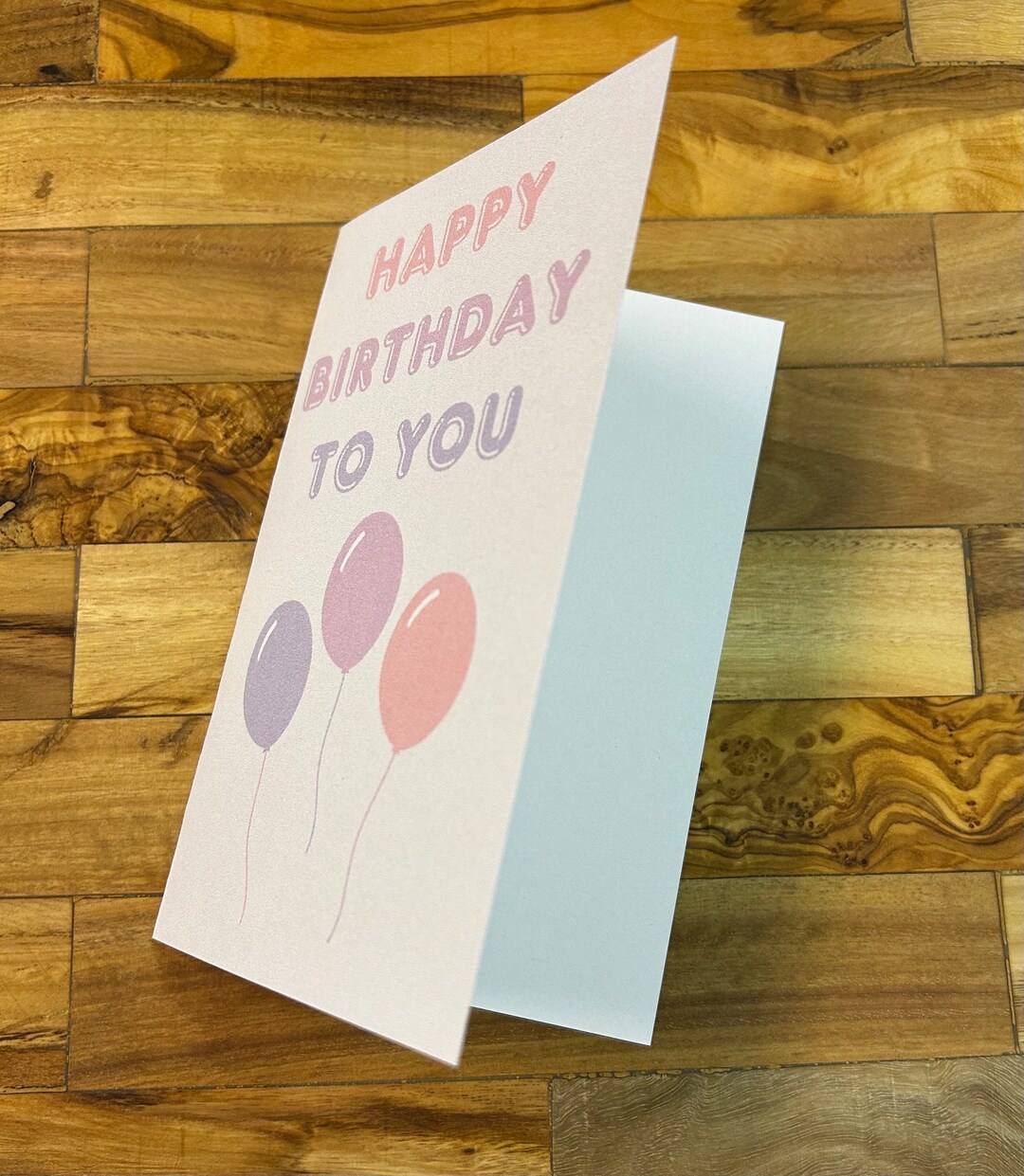 Happy Birthday Balloons Greeting Card - Etsy