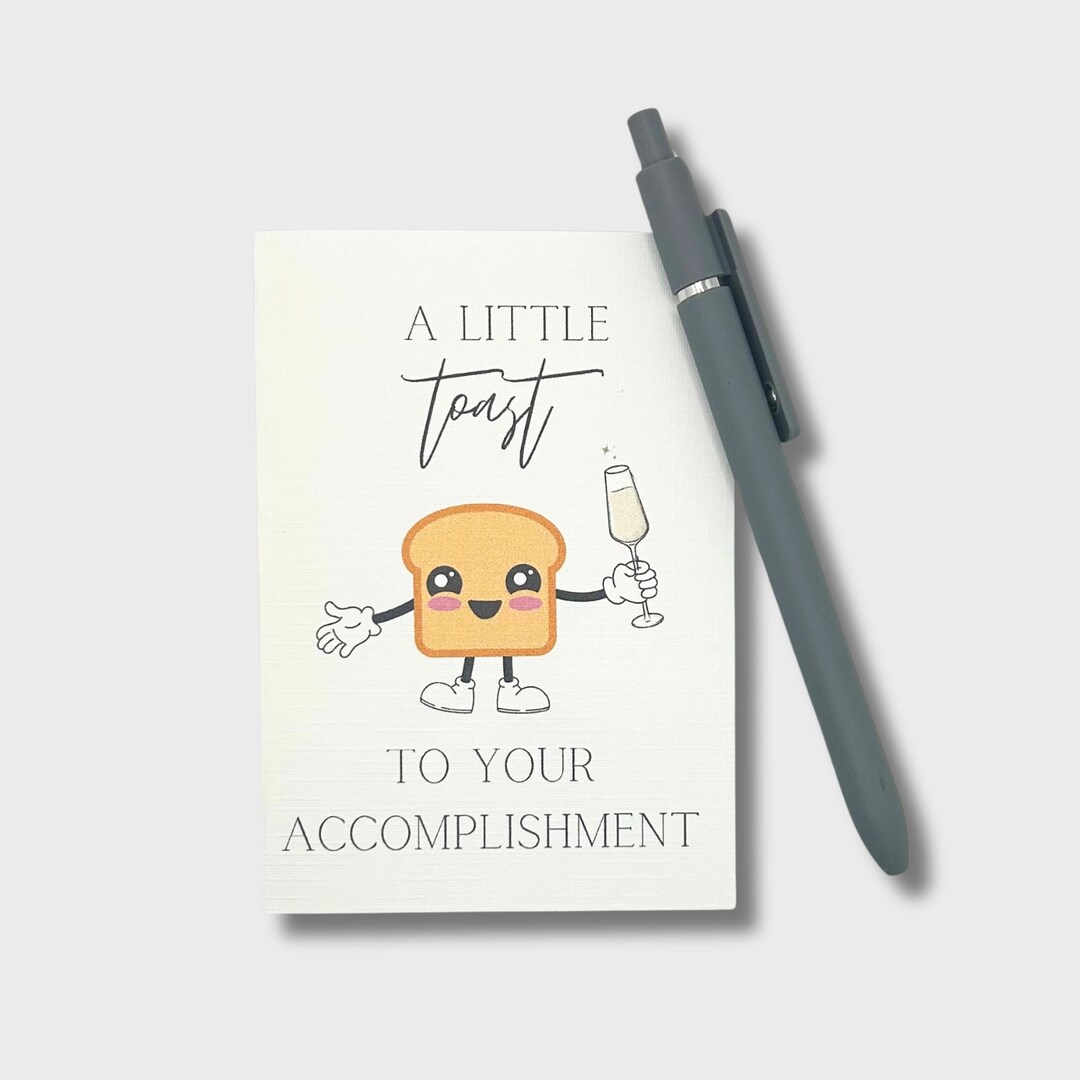 A Toast Your Accomplishment Card - Etsy