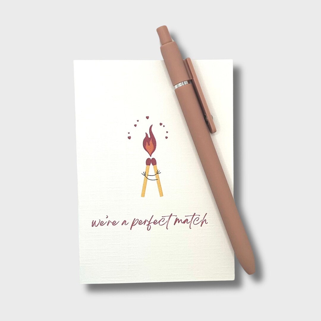 We're A Perfect Match Anniversary Card - Etsy