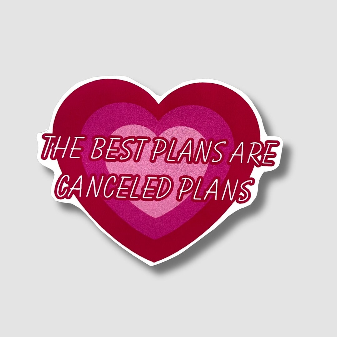Canceled Plans Sticker - Etsy