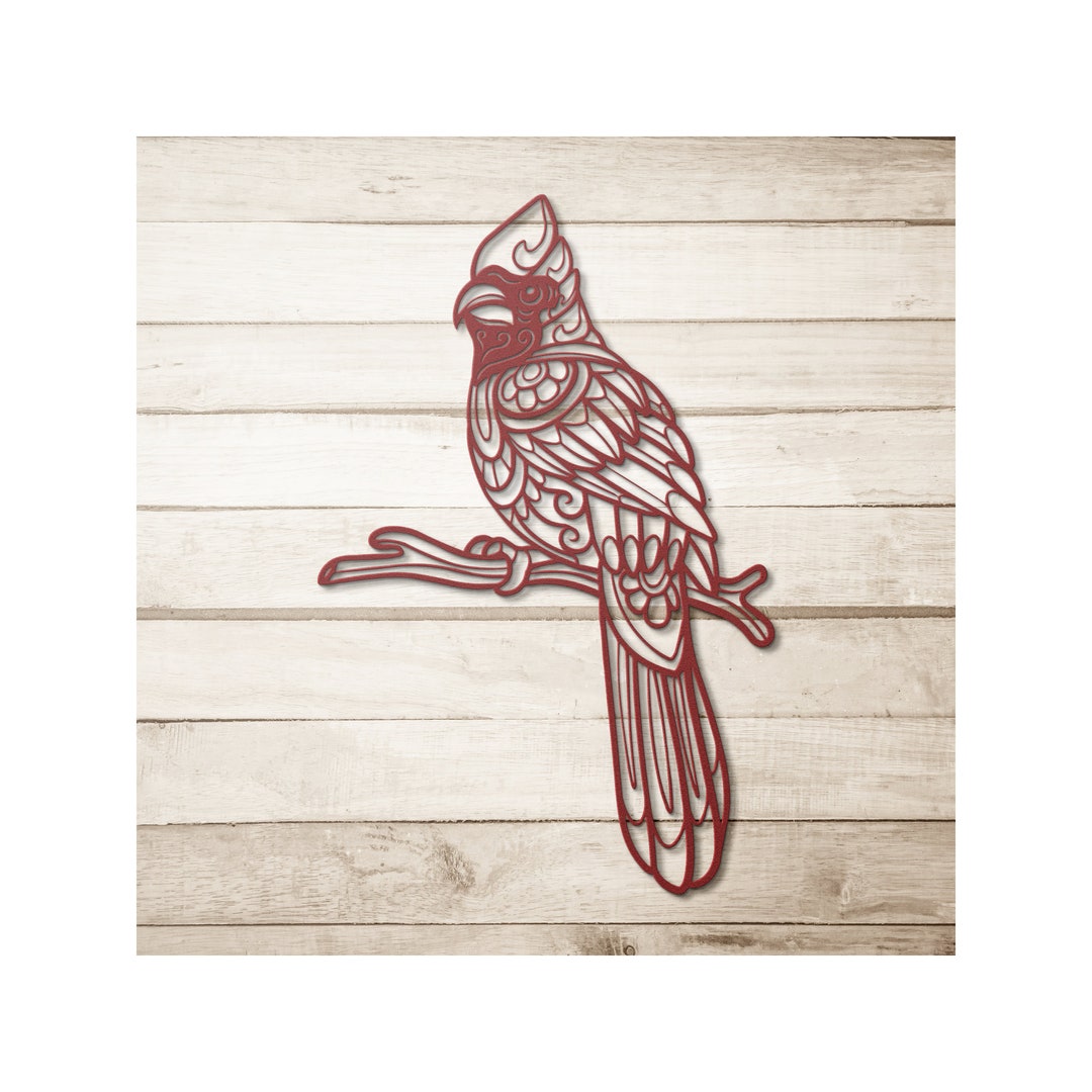 Metal Bird Metal Wall Sign, Bird Metal Wall Art, Parrot Wall Decor ...