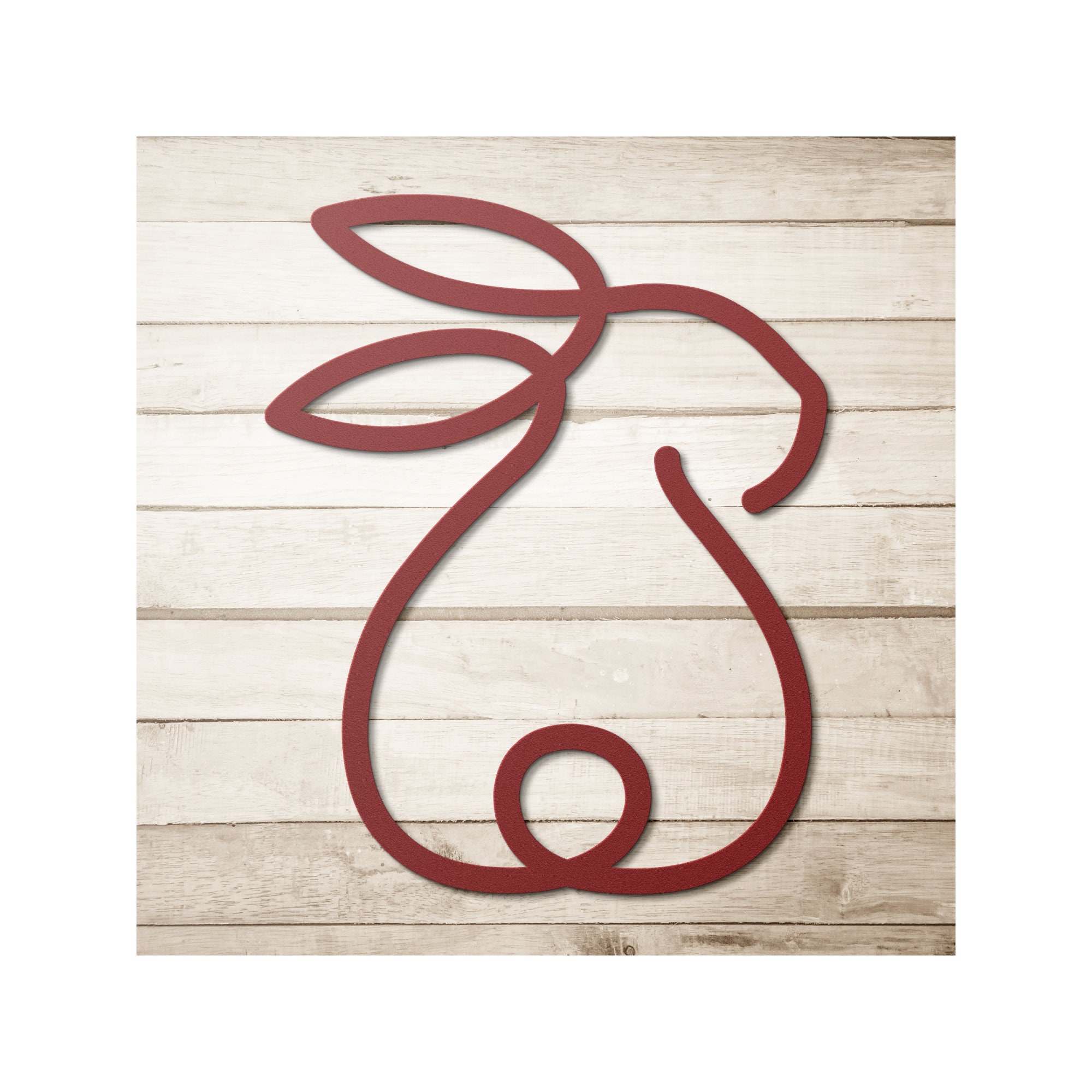 Rabbit Wall Art Decor Unique Wall Déco Line Art Cute Bunny - Etsy