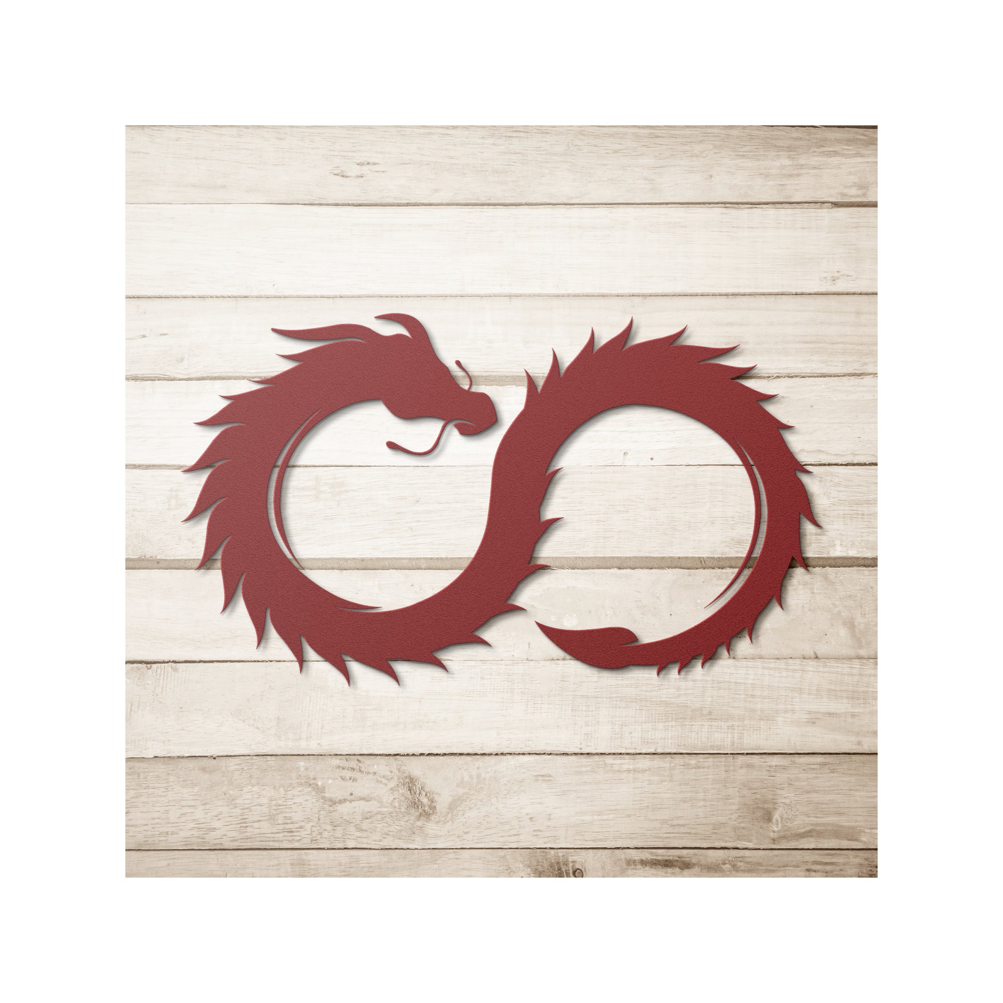 Infinity Dragon Metal Wall Art Auspicious 8 Dragon Wall - Etsy