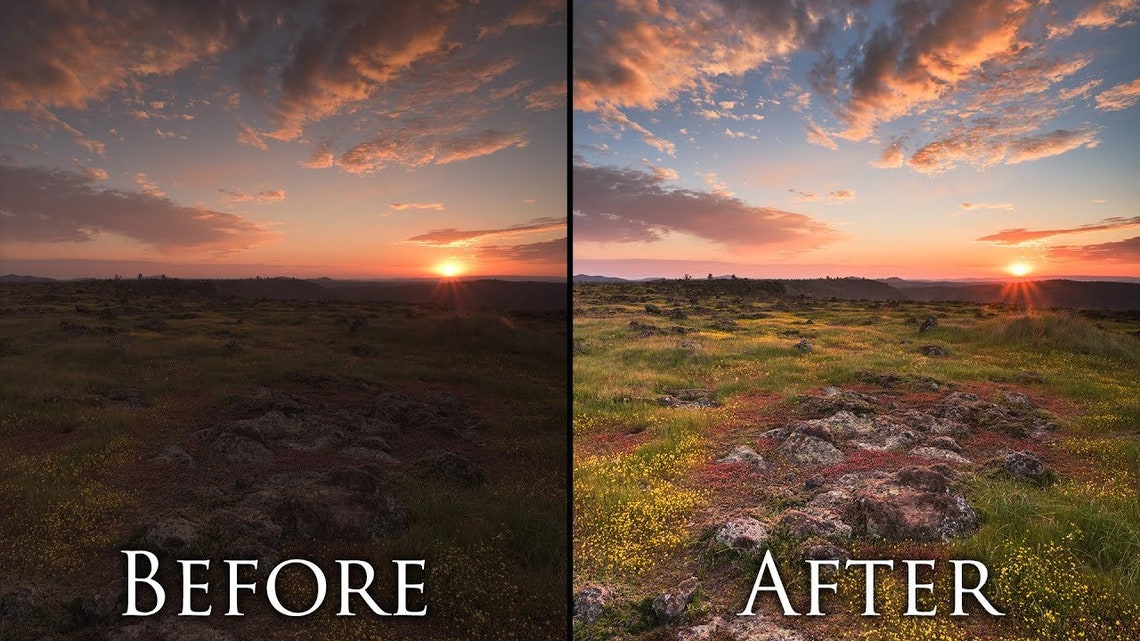 Photoshop Before After Landscape - Etsy