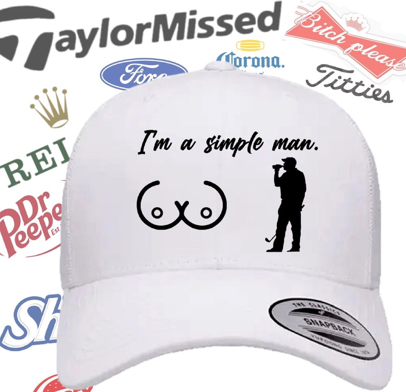 Im A Simple Man Funny Golf Logo Funny Golf Hat - Etsy