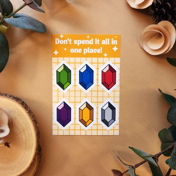 Rupees Sticker Sheet - Etsy