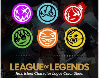 League of Legends Role & Lane Logo Color Sheet Download Vector Logo SVG ...