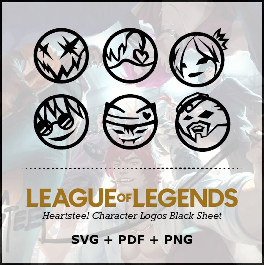 League of Legends Heartsteel - Character Logos Black Sheet - Download ...