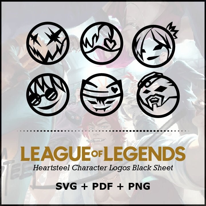 League of Legends Heartsteel - Character Logos Black Sheet - Download ...