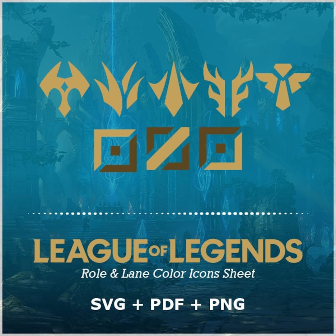 League of Legends Role & Lane - Logo Color Sheet - Download Vector Logo ...