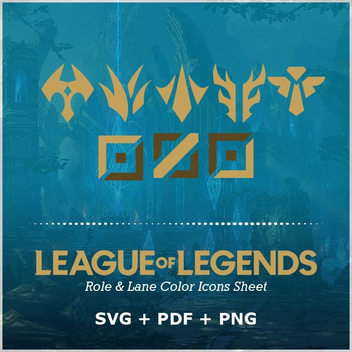 League of Legends Role & Lane - Logo Color Sheet - Download Vector Logo ...