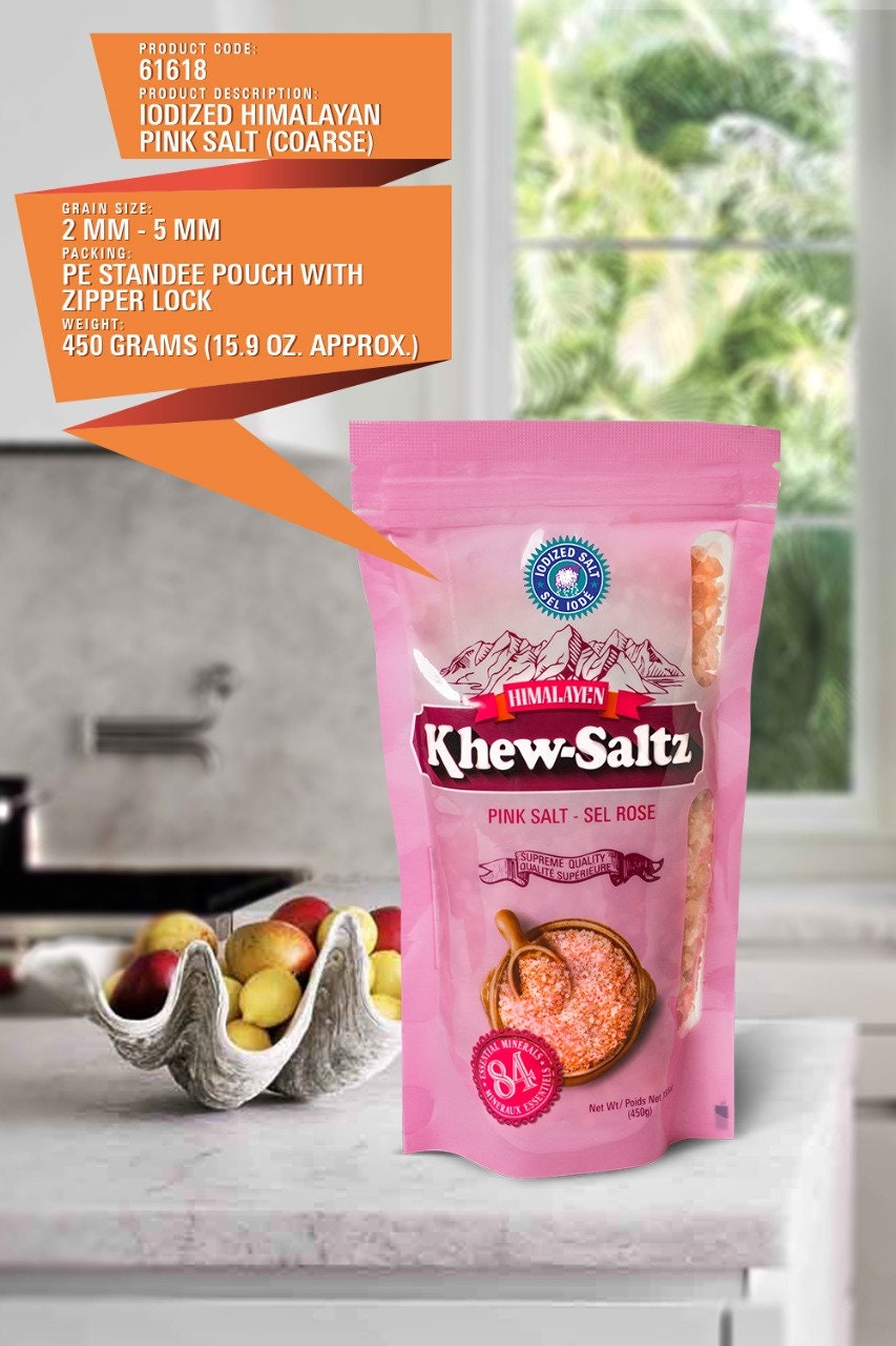 Himalayan Pink Salt 450g COARSE *iodized - Etsy