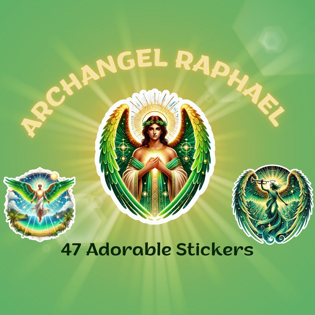 Archangel Raphael Sticker - Divine Guidance and Healing - Etsy