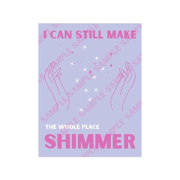 You Make the Room Shimmer - Etsy
