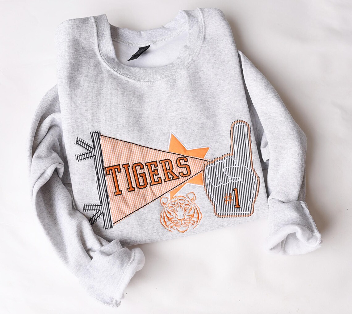 Pennant Collage Sweatshirt - Etsy
