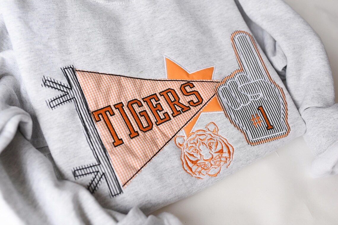 Pennant Collage Sweatshirt - Etsy
