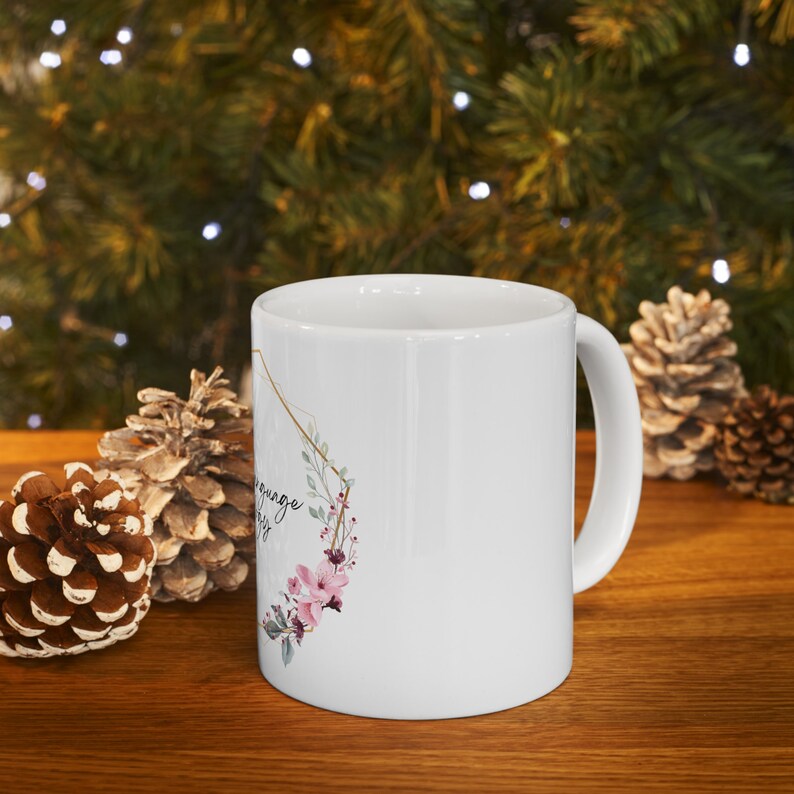 Speech Language Pathology Floral Ceramic Mug, SLP Gift - Etsy