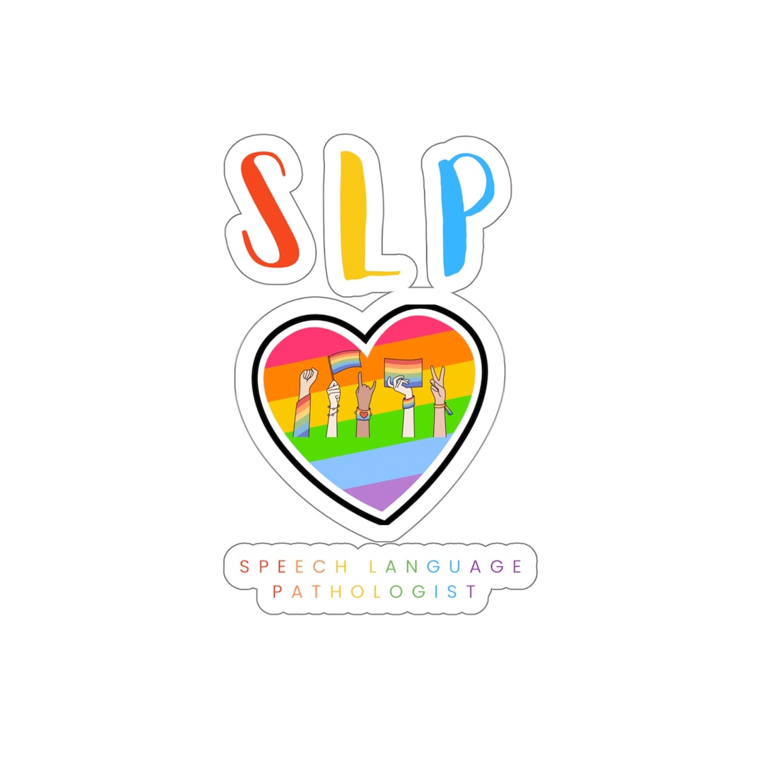 SLP Pride Die-cut Stickers, Speech Die Cut Stickers, Slp Pride Gift ...