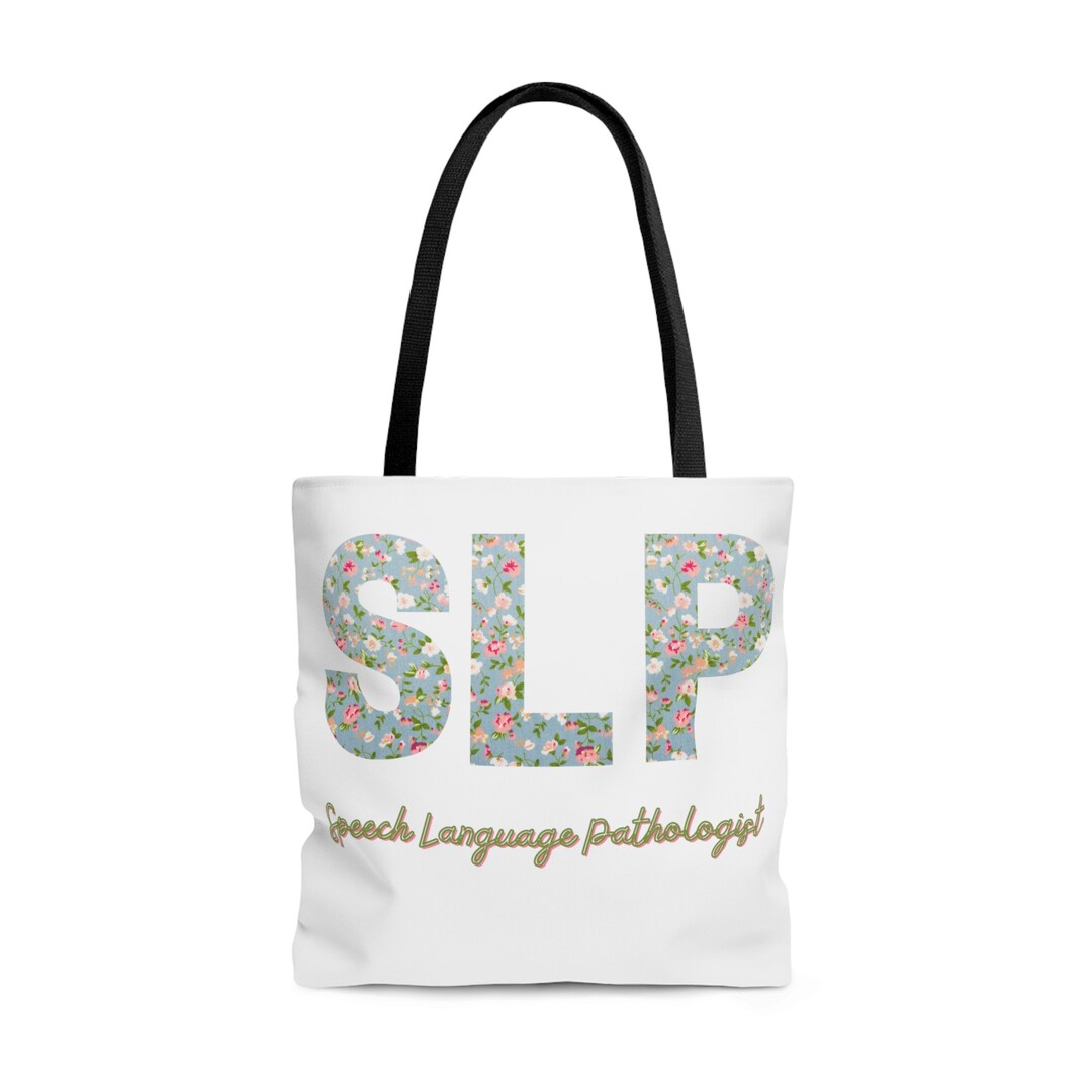 SLP Tote Bag, Slp Therapy Bag, Slp Bag, Speech Tote Bag, Speech Therapy ...