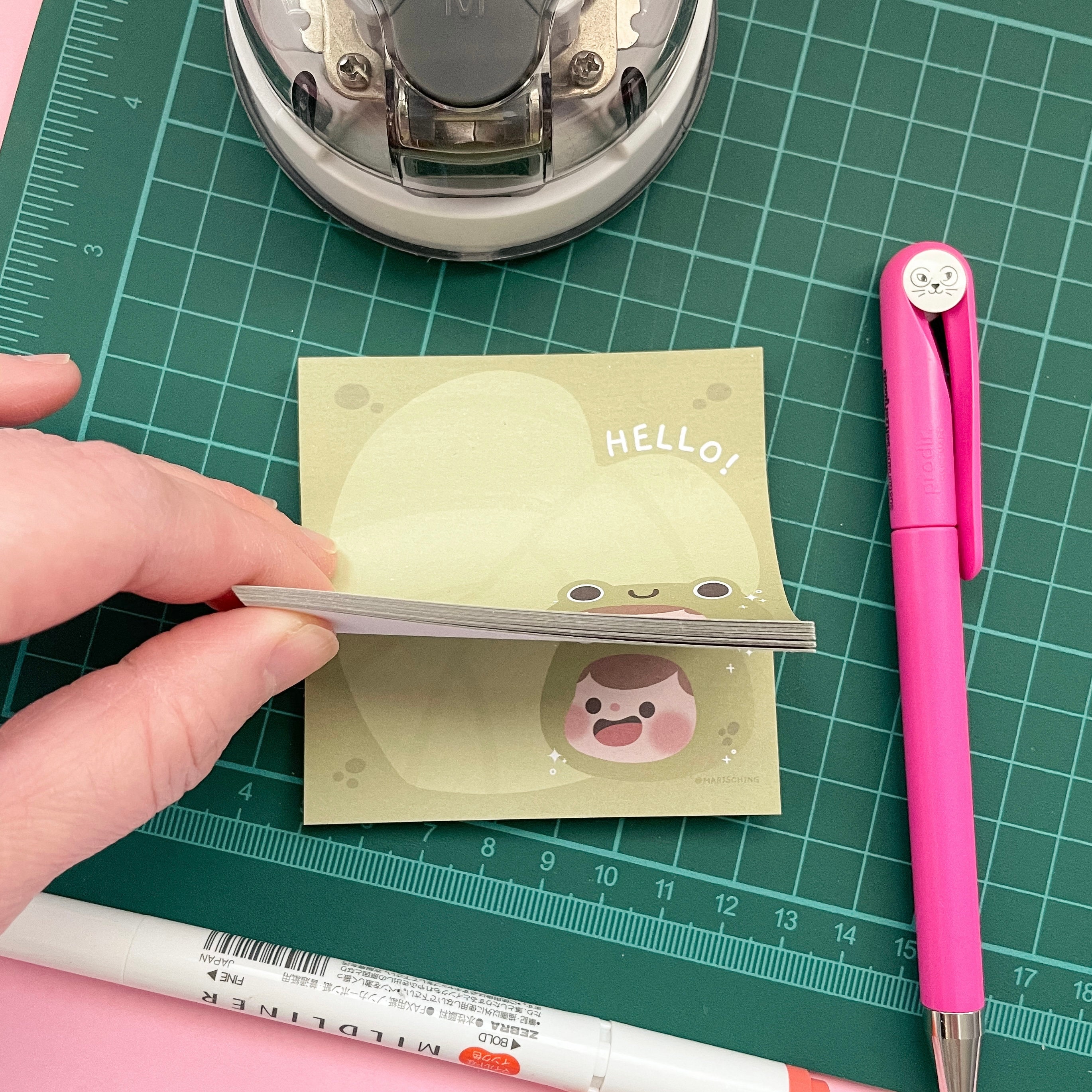 Sami Froggy Boy Sticky Notepad Cute Memo Pad Kawaii - Etsy