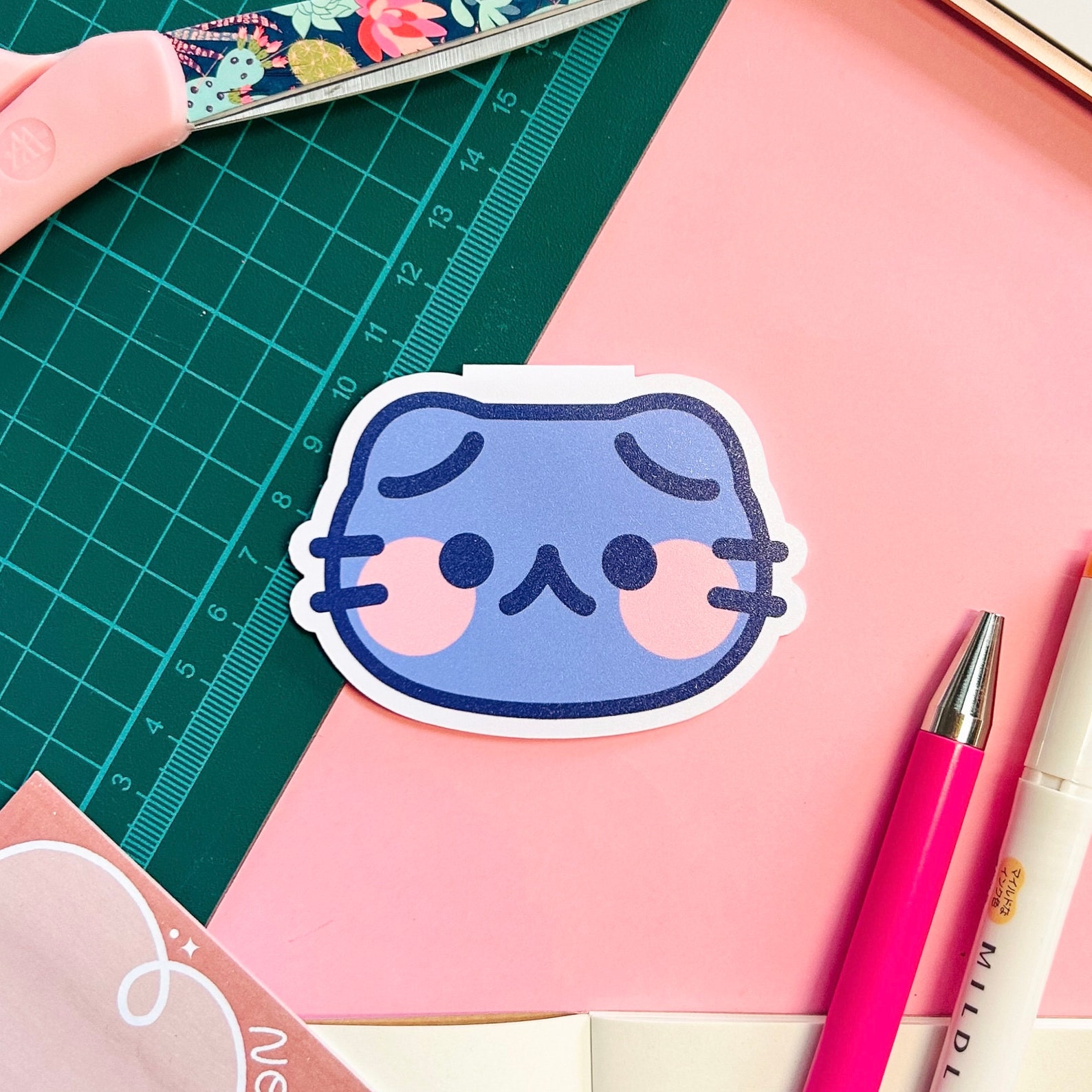 Cat Noodles Magnetic Bookmarks - Kawaii Bookmarks - Etsy