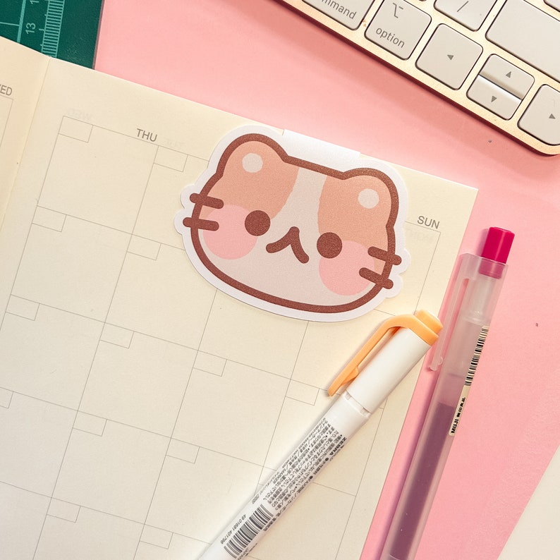 Cat Noodles Magnetic Bookmarks - Kawaii Bookmarks - Etsy
