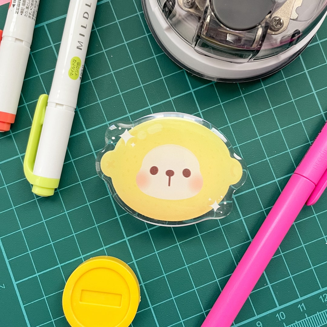 Skye the Lemon Pup - Acrylic Phone Grip Holder - Cute Character ...