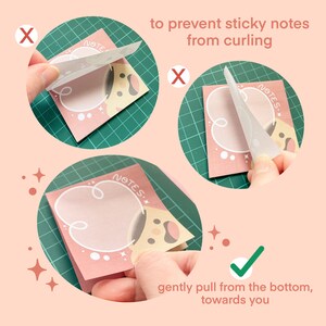 Cute Sticky Notepad Set of 3 - Gift Bundle - Note Taking - Reminder ...