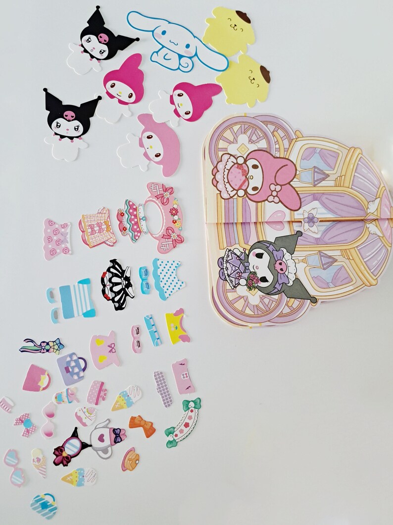 Sanrio Paper Doll House - Etsy UK