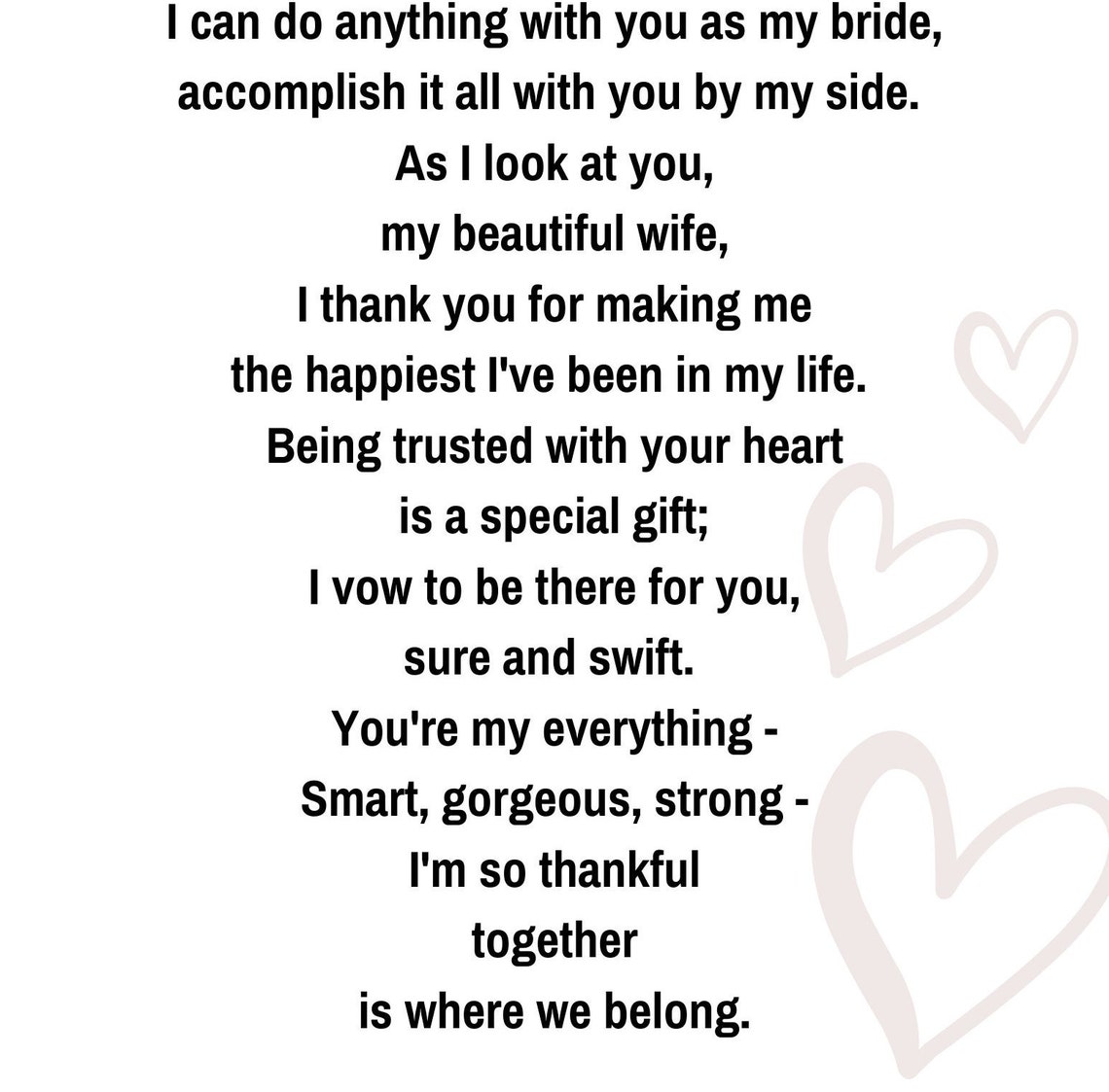 Cherishing You-letter to Bride-memorial Poem- Father Daughter-mother ...