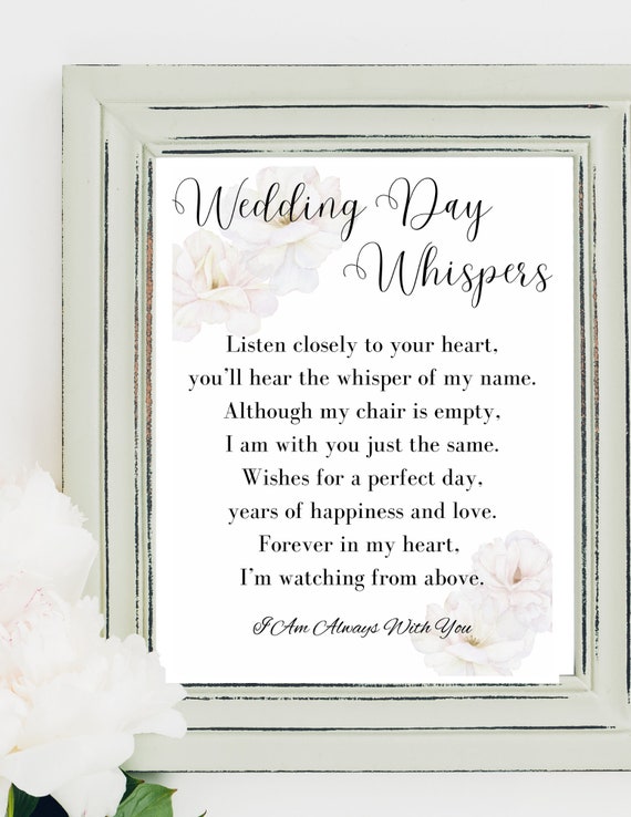 How to honor deceased dad at wedding | Beachweddingtips.com