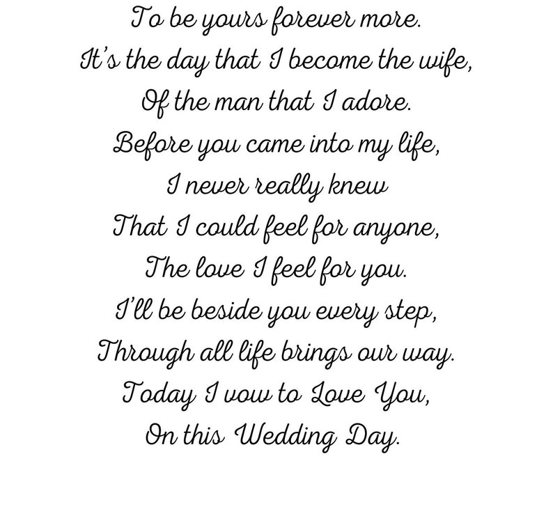 To My Groom-letter to Groom-memorial Poem- Father Daughter-mother-son ...