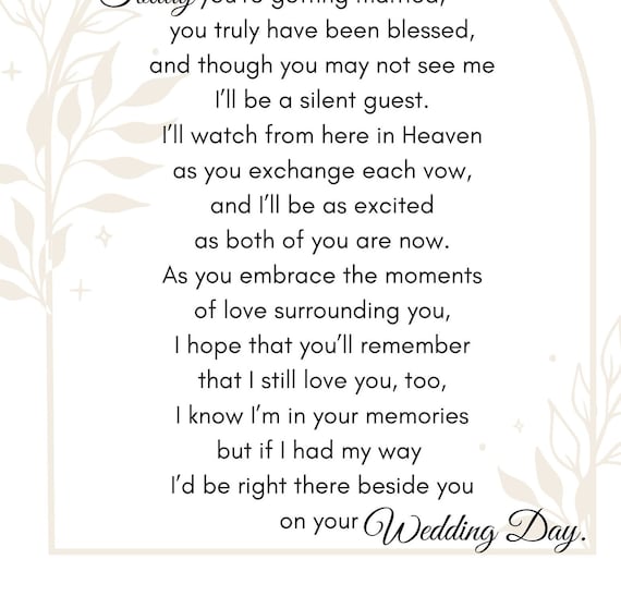 Wedding Readings Blessings