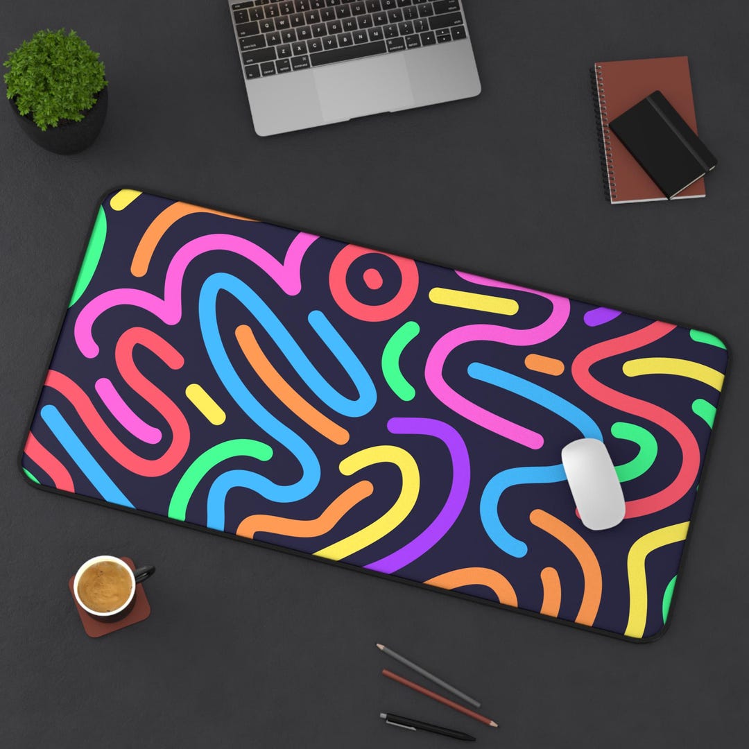 Retro Desk Mat, Nerdy Desk Mat, Cute Desk Mat, Y2k Desk Mat, Minimalist ...