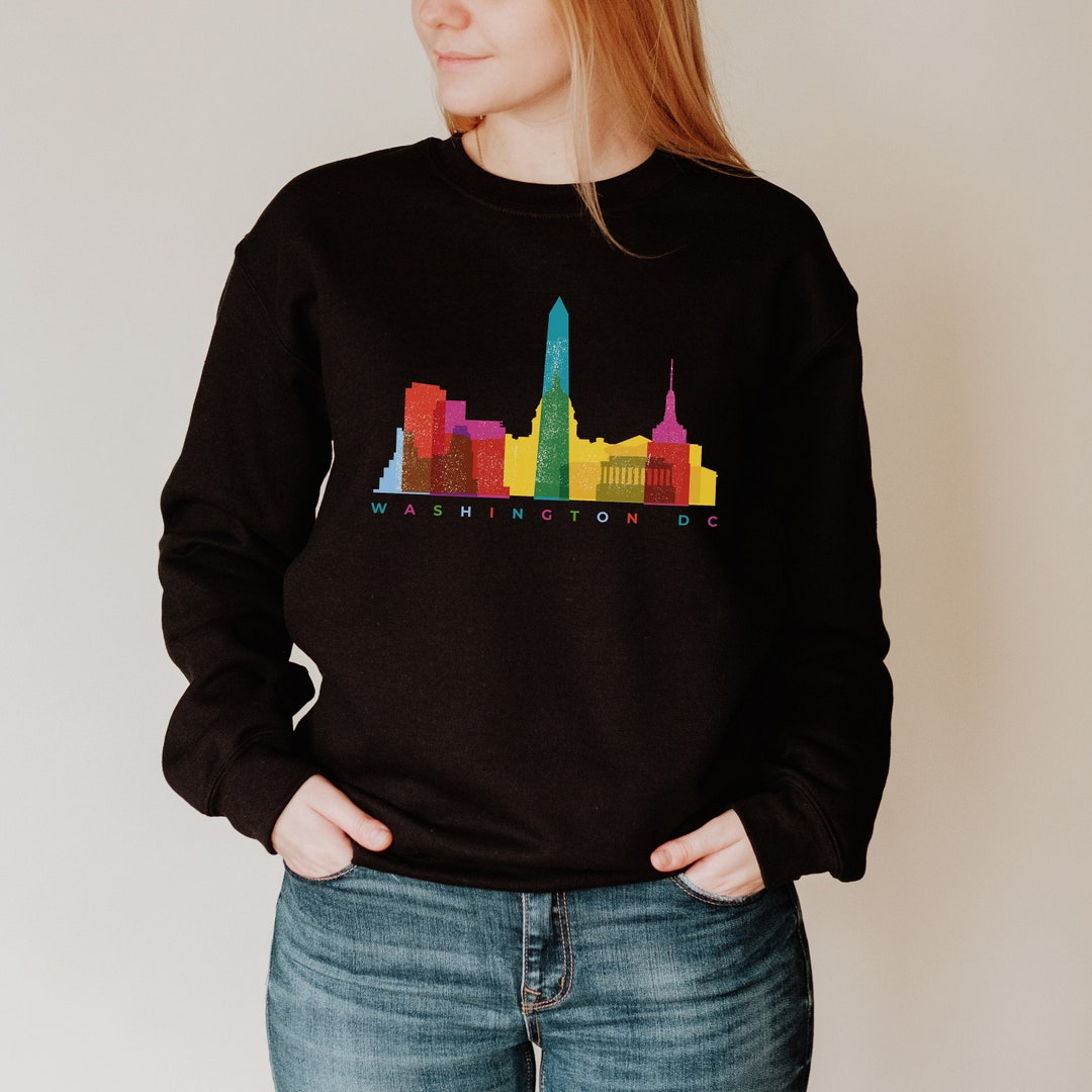 Washington DC Sweatshirt, Washington DC, Washington DC Crewneck ...