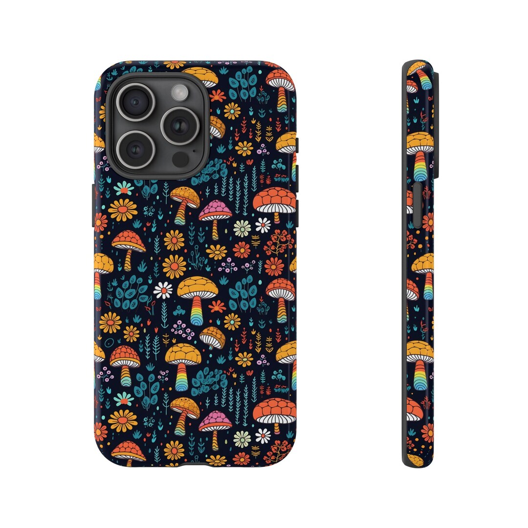Mushroom Phone Case, Floral Phone Case, Cottagecore Phone Case ...