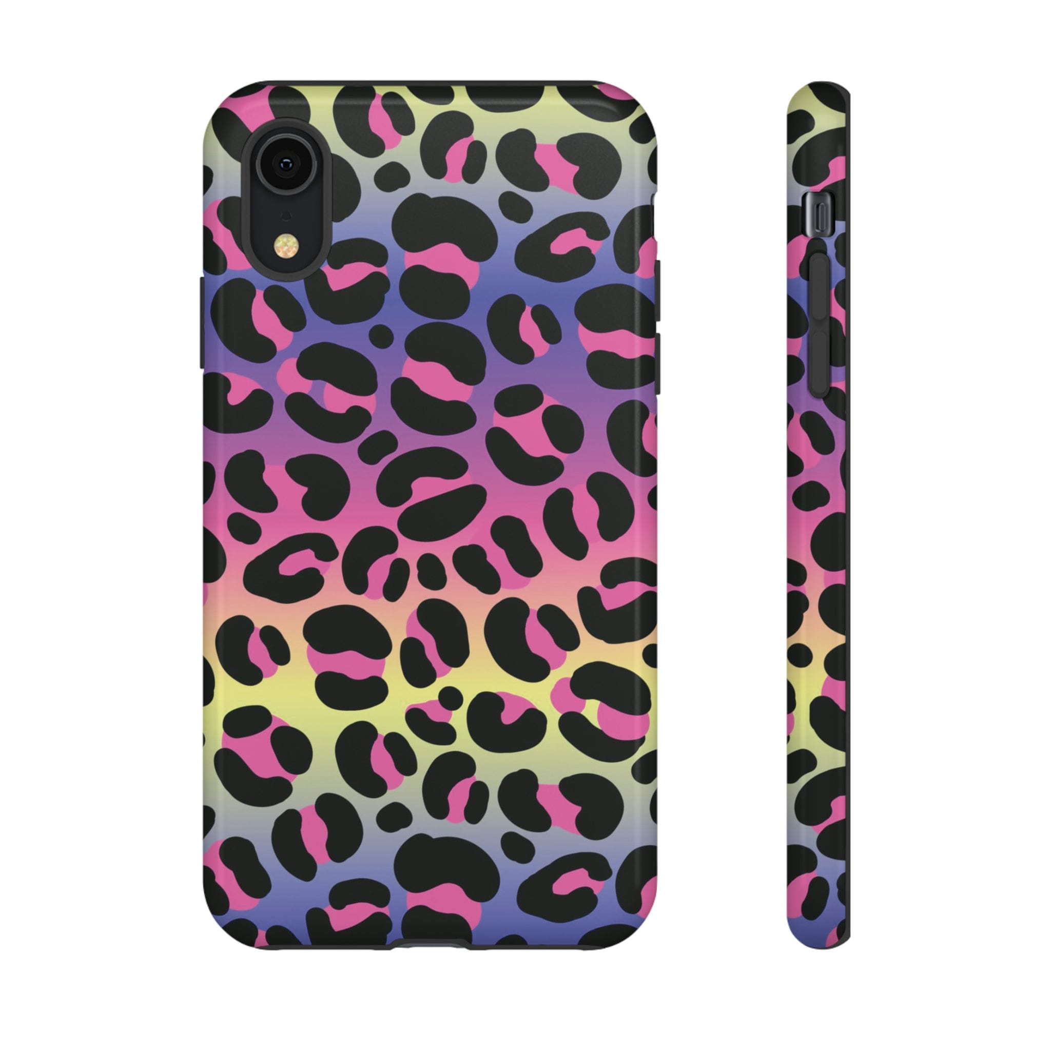 Neon Leopard Phone Case, , Animal Print Phone Case, Neon Rainbow ...