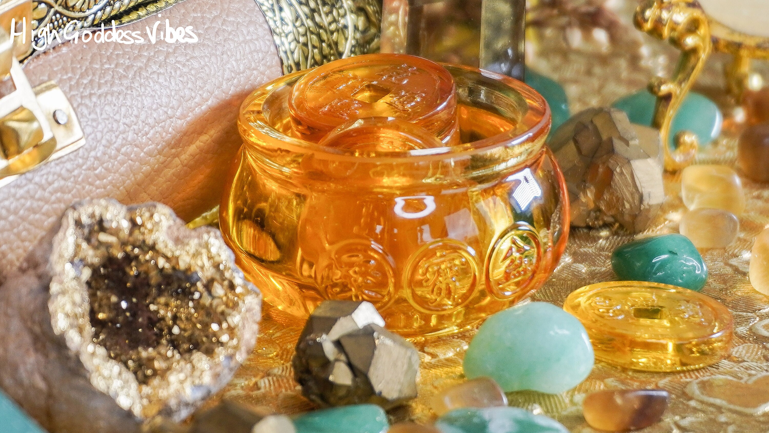 Chinese Money Bowl With Coins - Feng Shui Prosperity Altar, Gold Yellow ...