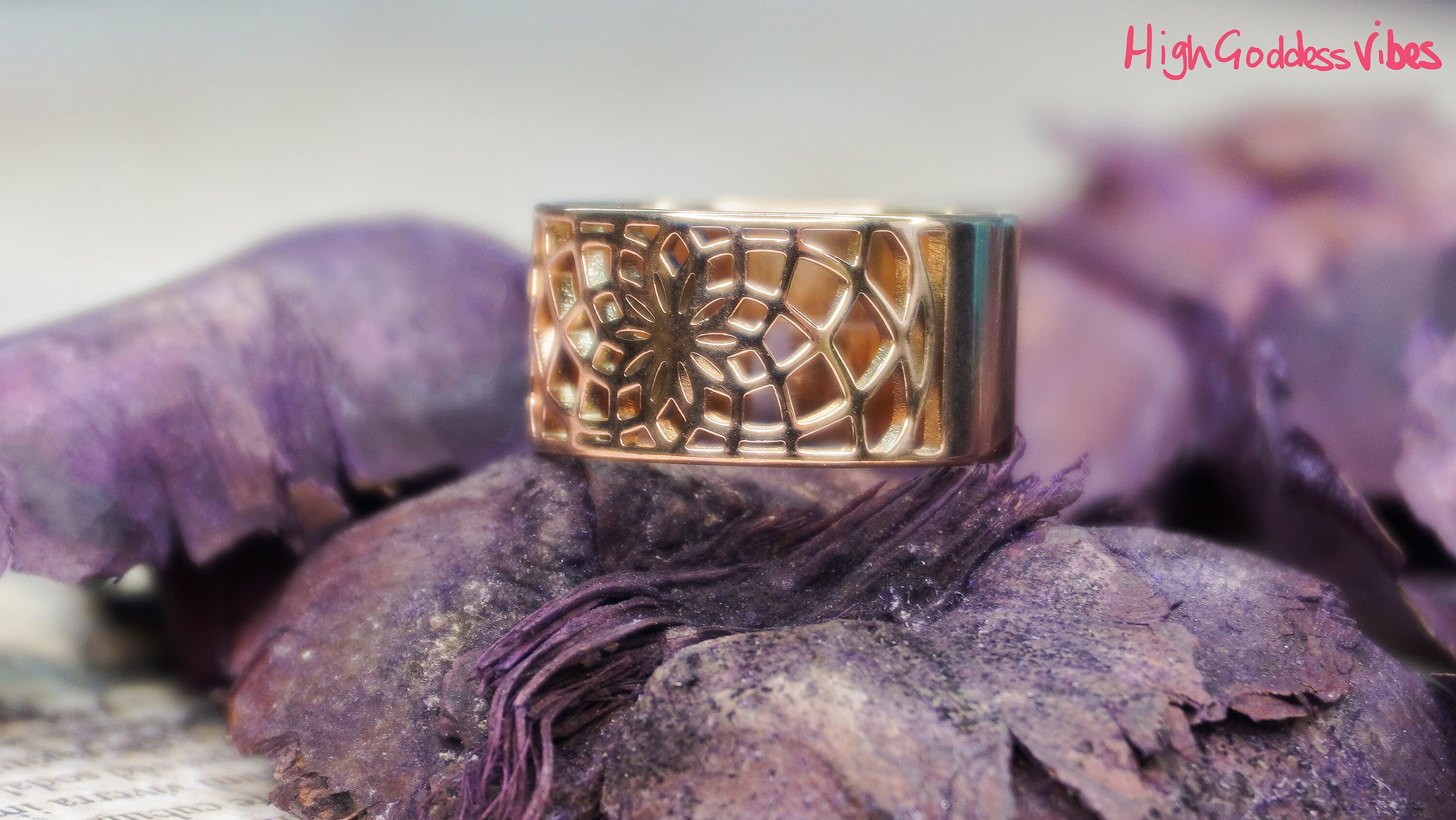 The Torus - Sacred Geometry Band Ring, Adjustable Resizable Geometric ...