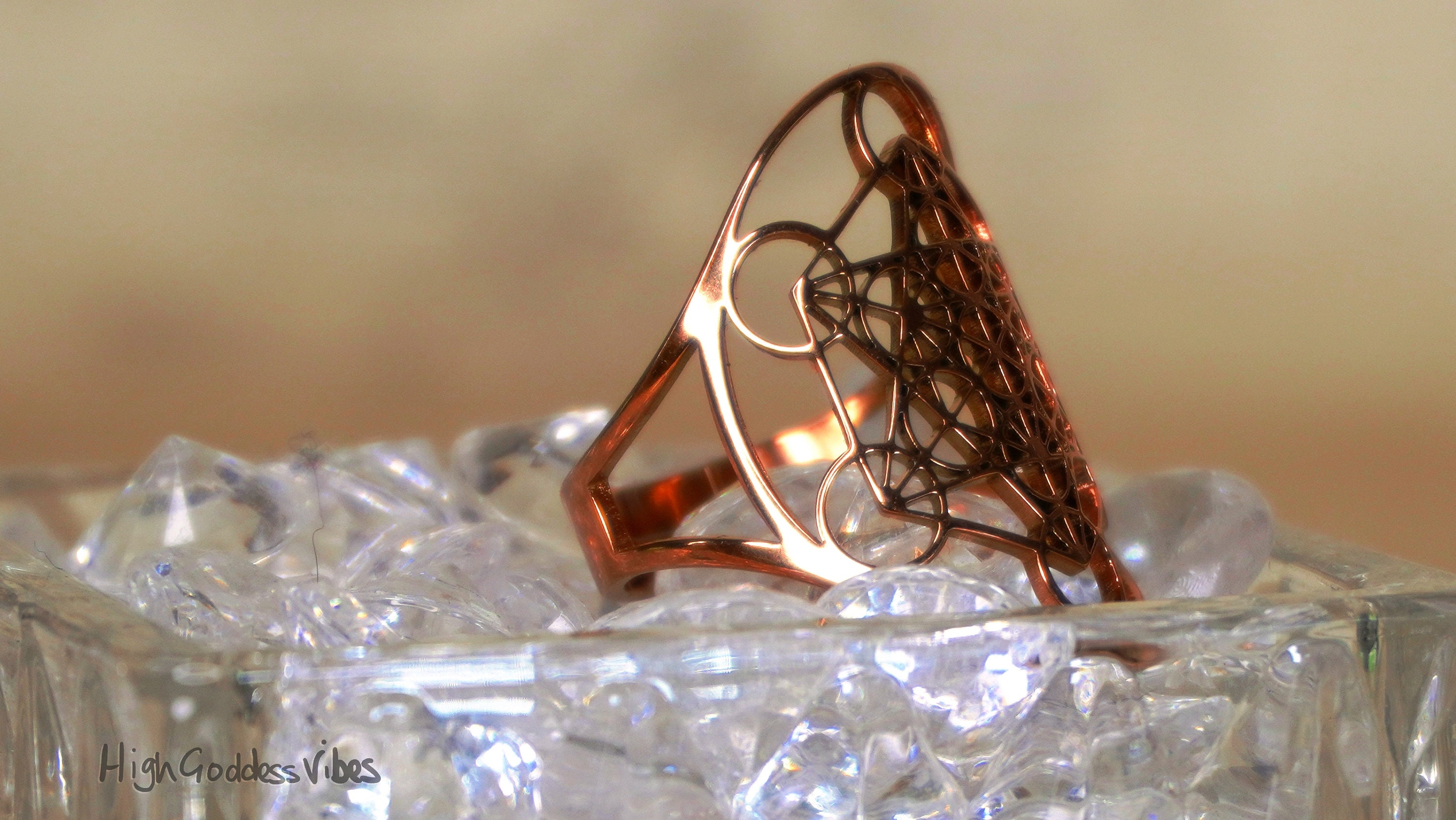 Metatron's Cube Sacred Geometry Ring Resizable - Etsy