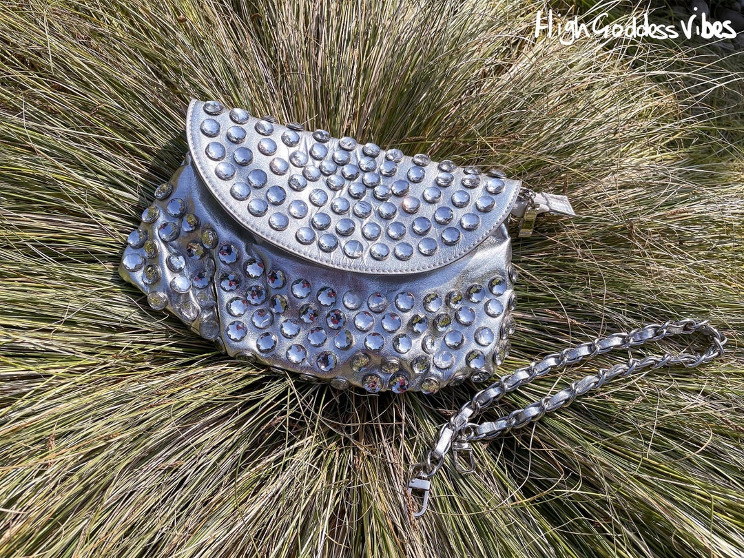 Vintage Butler and Wilson Crystal Clutch Handbag - Silver Gemstone ...
