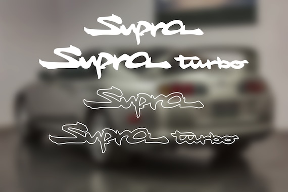 Supra Lettering Sticker Premium Film Supra & Supra Turbo - Etsy