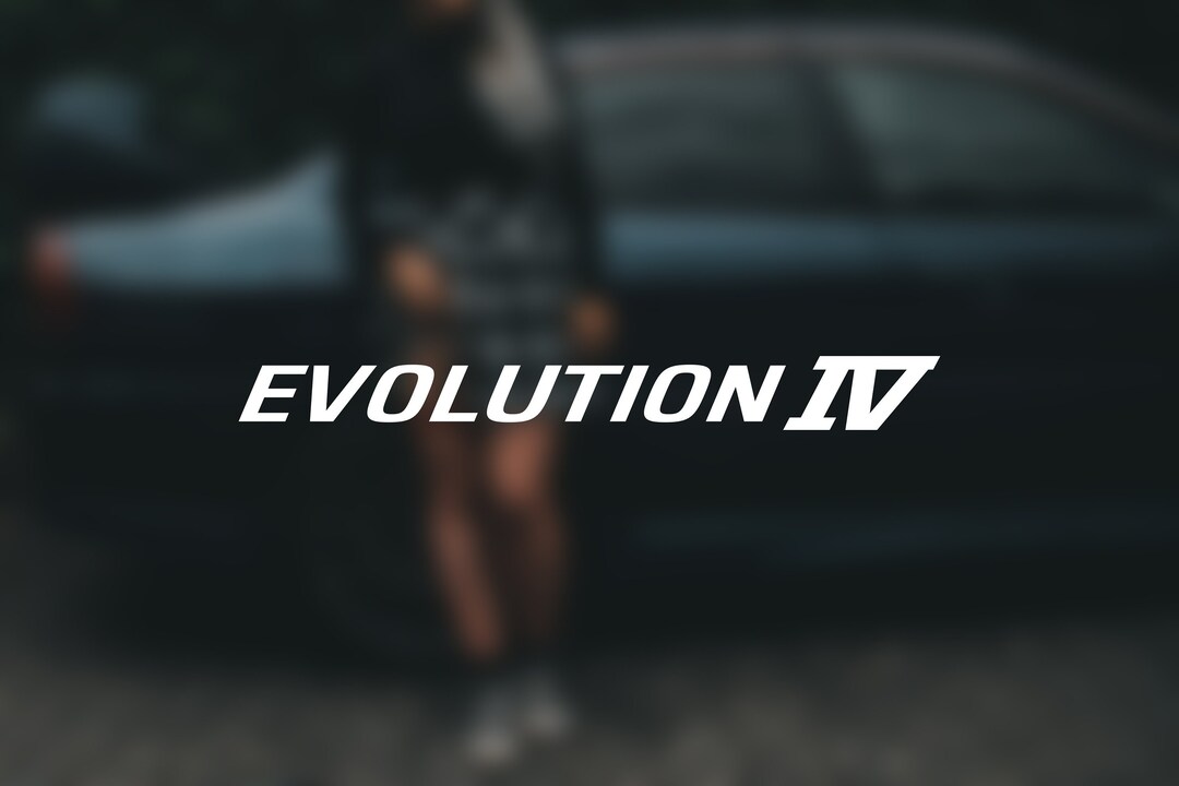 Evo Lettering Sticker OEM Sticker Pack 2x Premium Foil Weatherproof ...