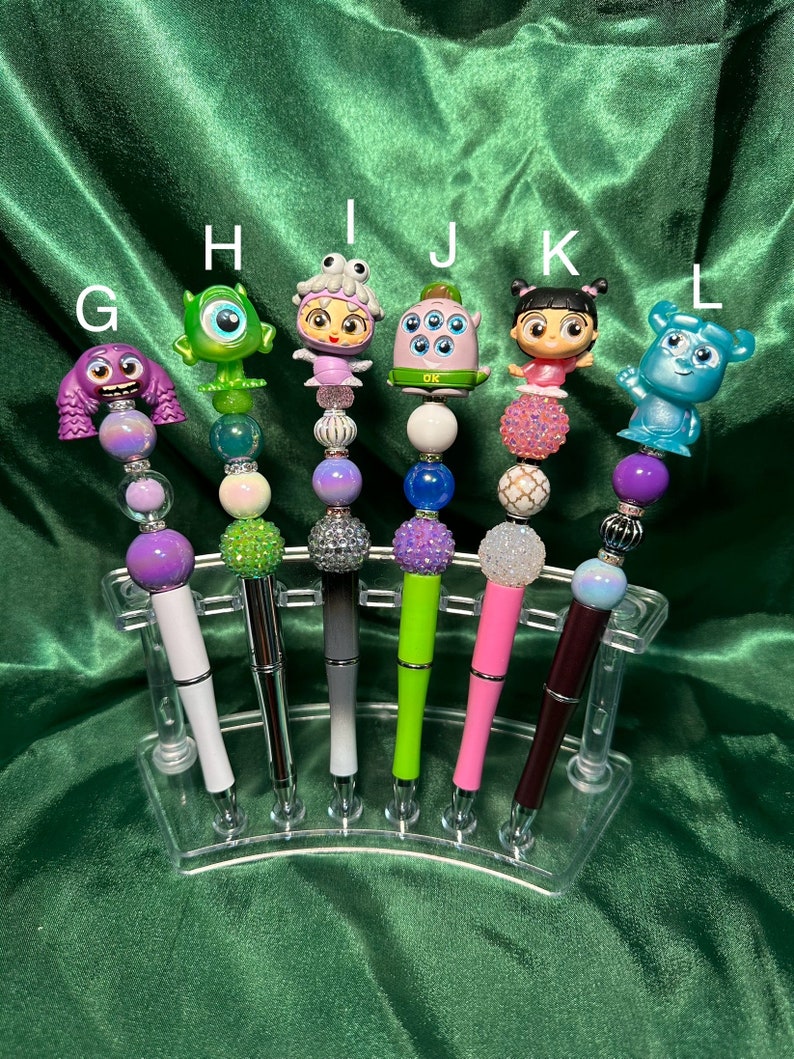 Monster Inc. Beadable Pen | Handmade Disney Doorables Pen - Etsy