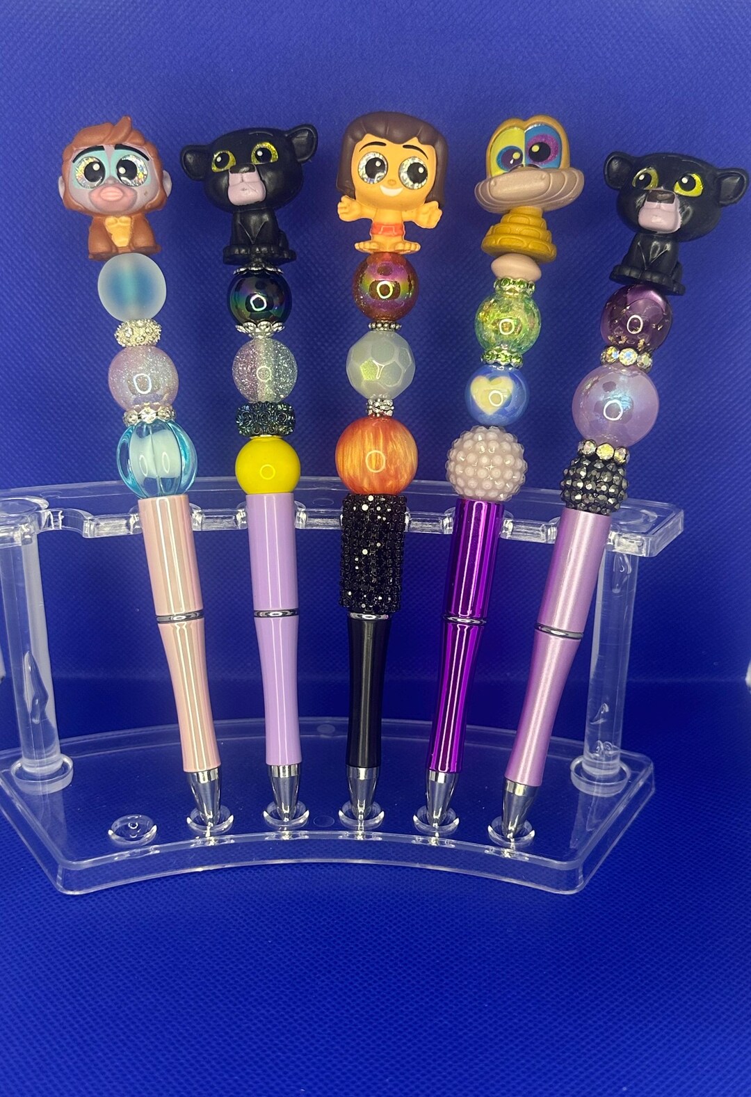 Disney Doorables Pens/ Disney Movies Doorables Pen/ Handmade Beadable ...